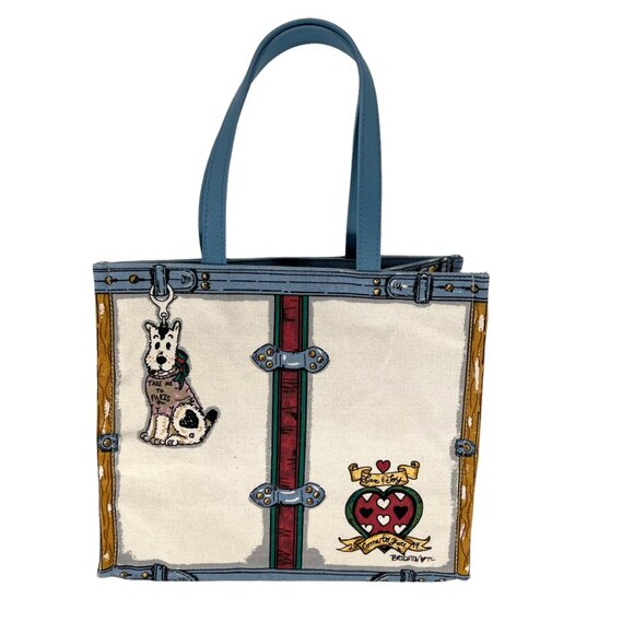 Brighton | Bags | Brighton Canvas Tote Bag In Love We Trust Tom Clancy ...